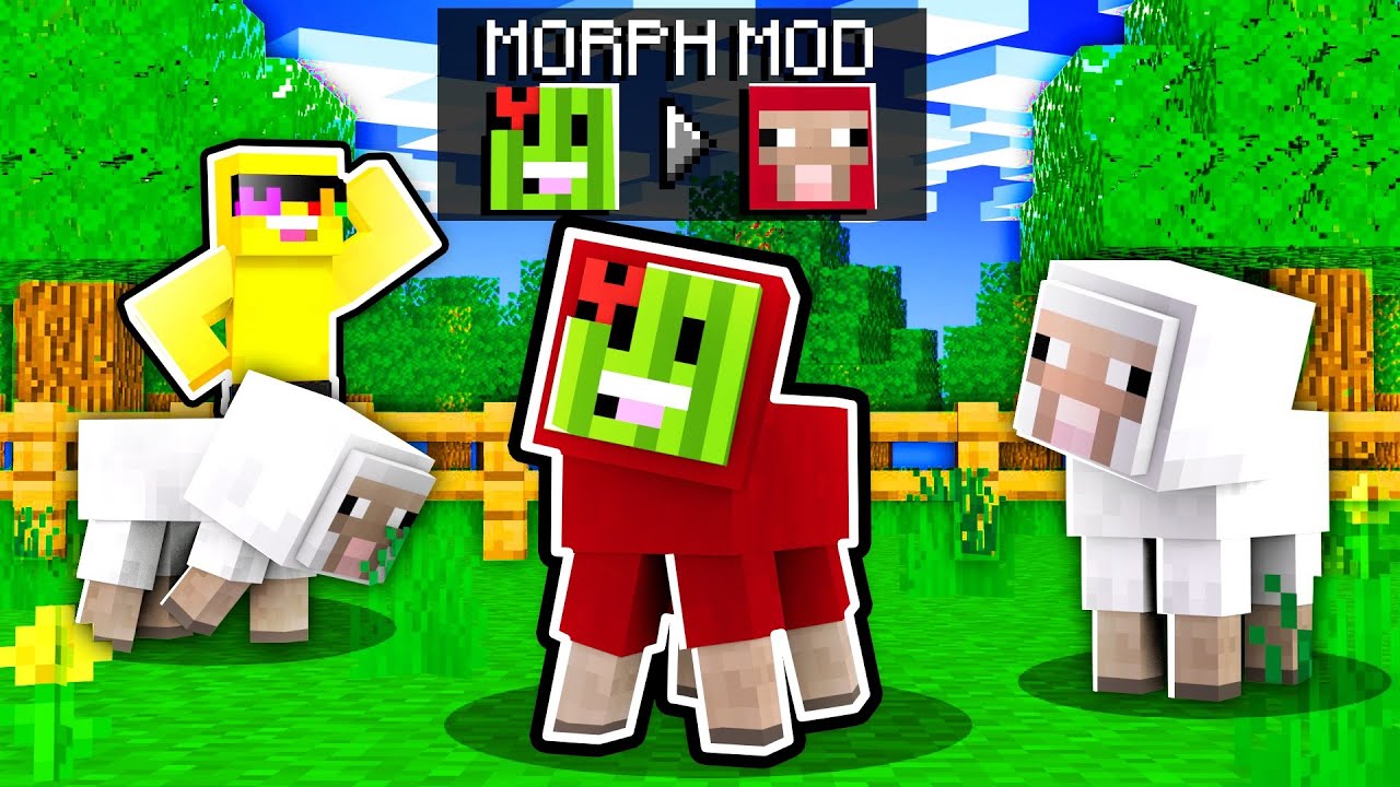 Using Morph Mod To Cheat In Minecraft Hide And Seek Minecraft Videos 0083