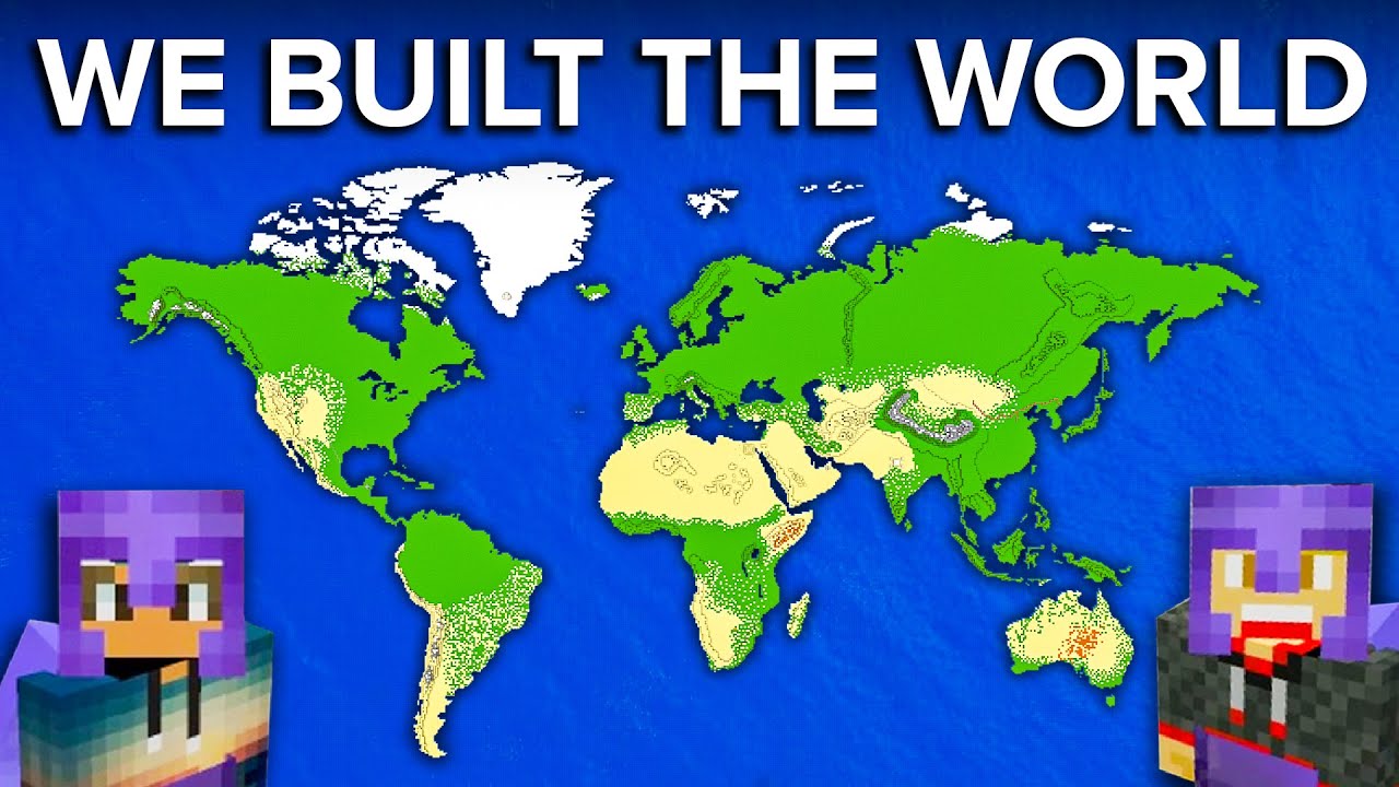 We Built The Earth in Minecraft Survival - Minecraft videos