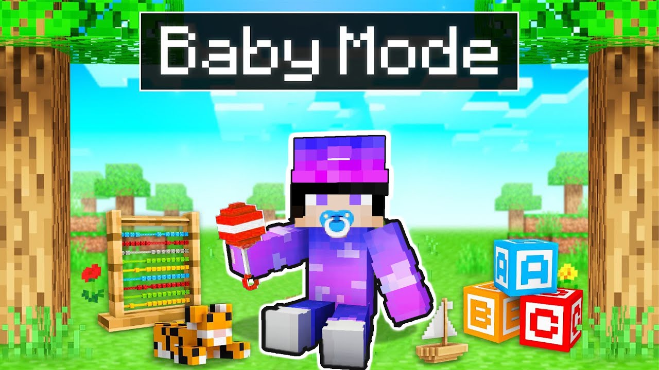 We Played Minecraft In BABY MODE! in Minecraft With @gamingwithshivang ...