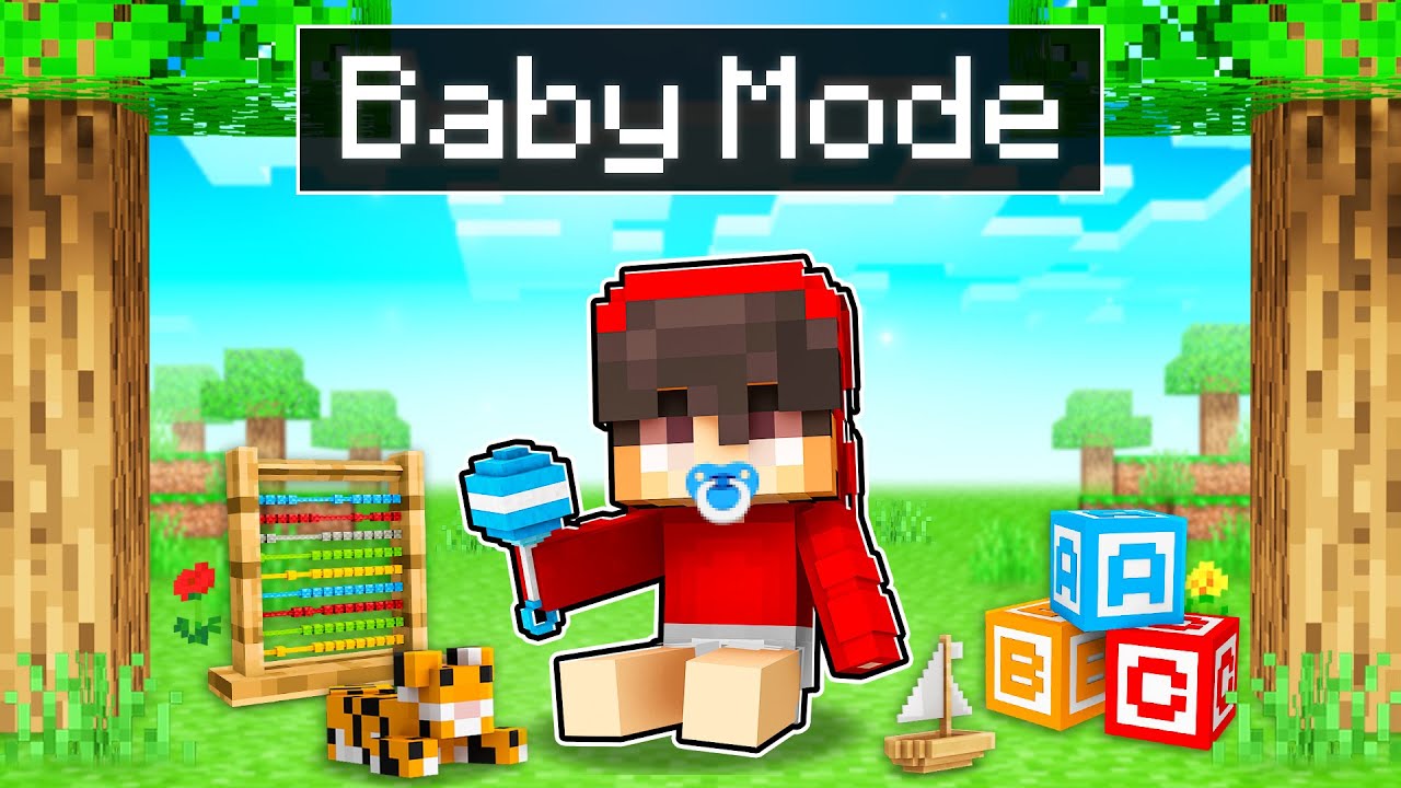 We Played Minecraft In BABY MODE! - Minecraft videos