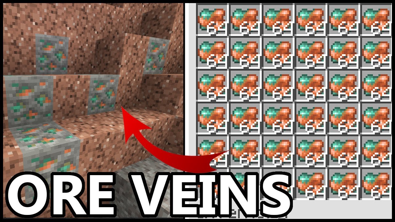 Where To Find ORE VEINS In MINECRAFT 1.18 - Minecraft videos