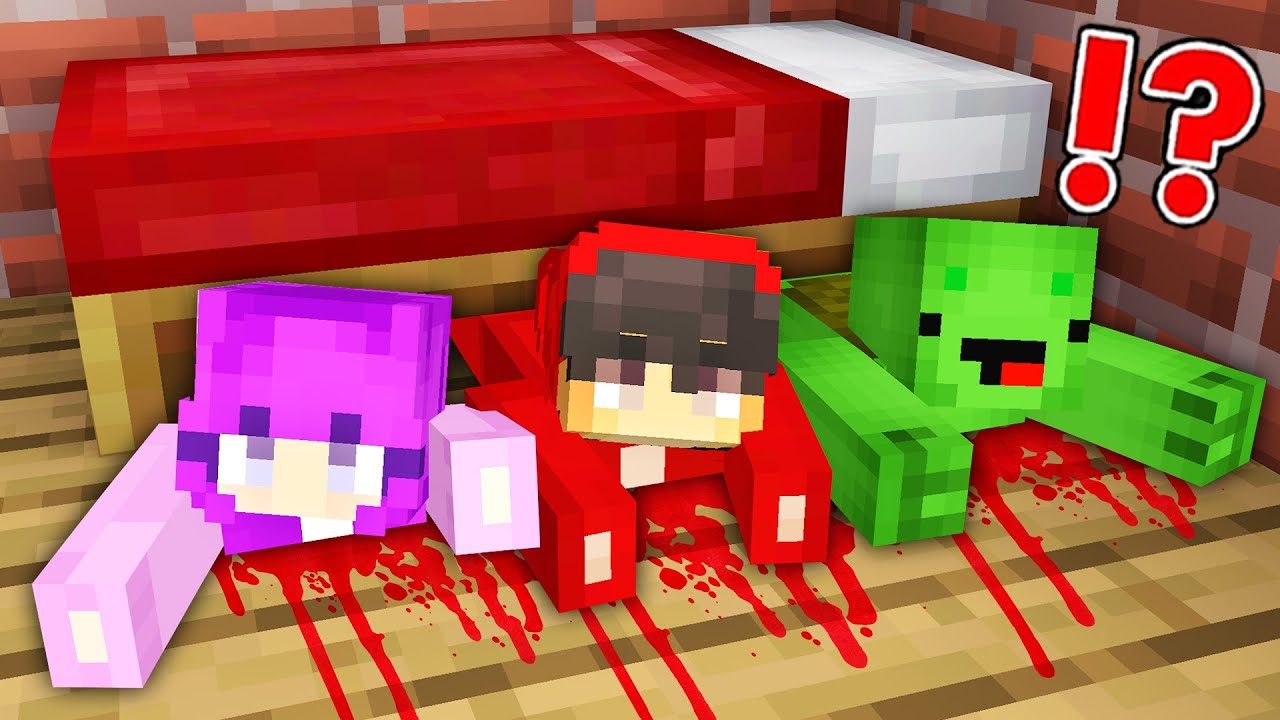 Who DRAGGED Cash and Nico and Zoey Under the Bed in Minecraft? - Maizen JJ and Mikey - Minecraft ...