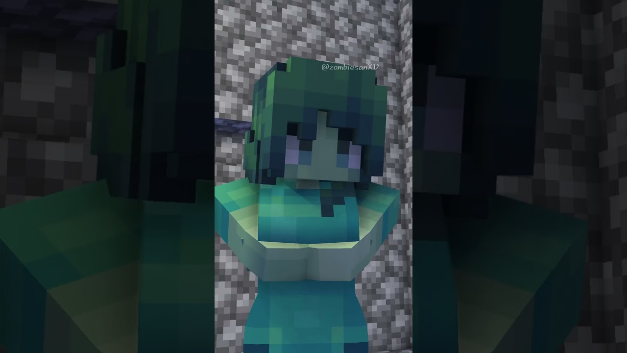 Zombie Girl Revenge3 - minecraft animation #shorts - Minecraft videos