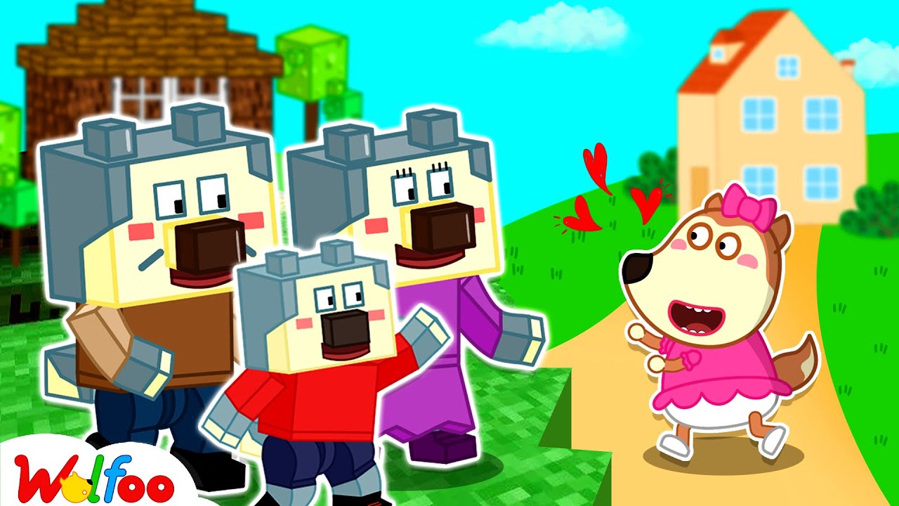 lf Lucy was Adopted by Minecraft Family? Kids Stories About Wolfoo ...
