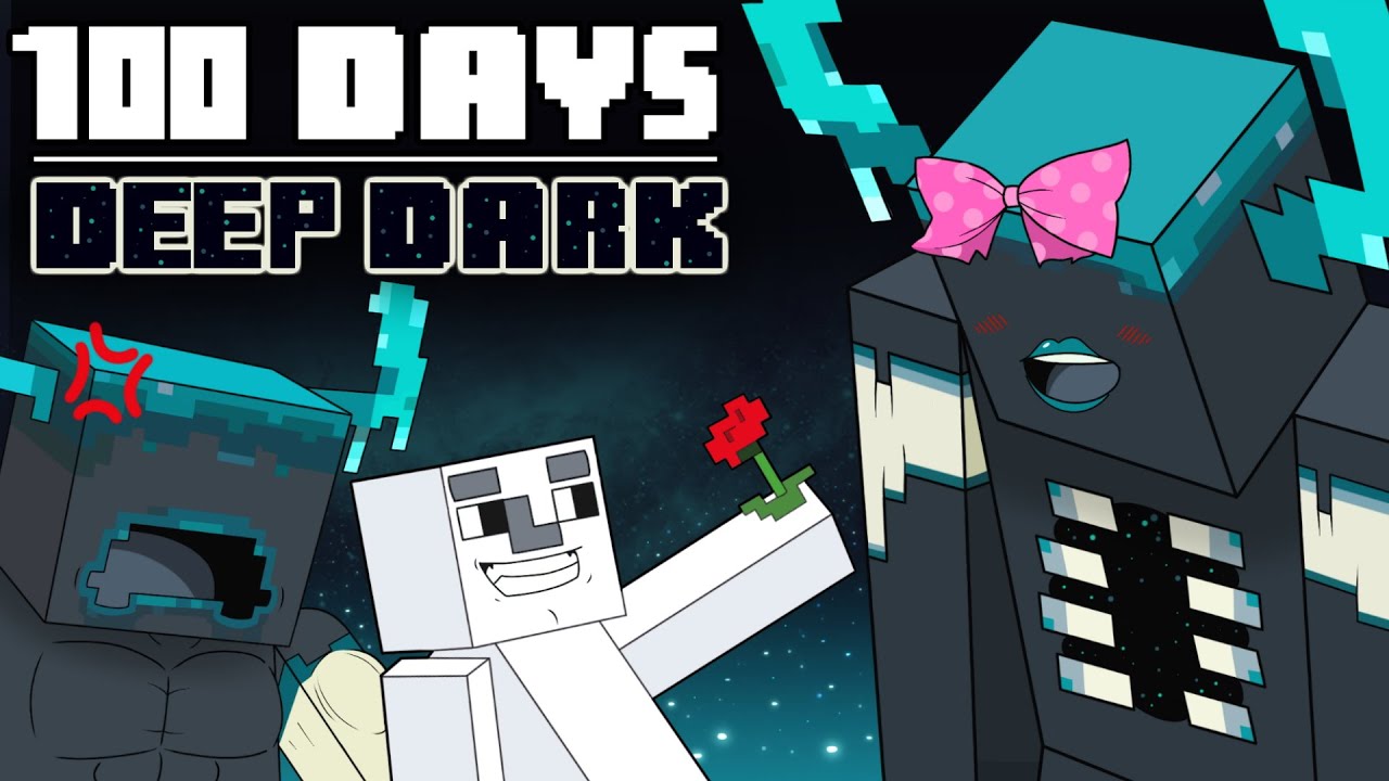 100 Days- [Minecraft DEEP DARK] - Minecraft videos
