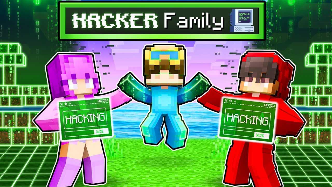 Adopted By A HACKER FAMILY In Minecraft! - Minecraft videos