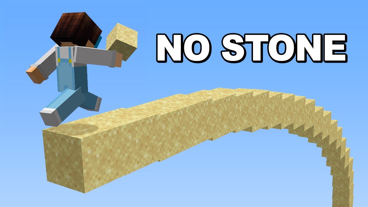 Can You Beat Minecraft With NO STONE? - Minecraft videos