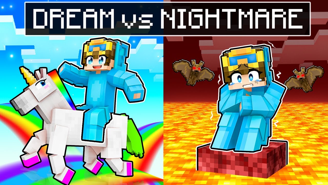 DREAM vs NIGHTMARE In Minecraft! - Minecraft videos