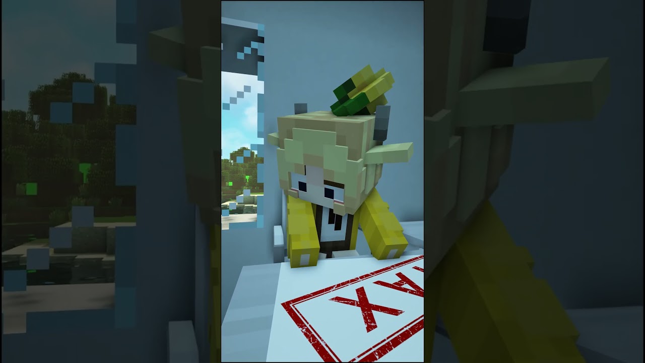 Daisy GOT BONKED! #shorts - Minecraft videos