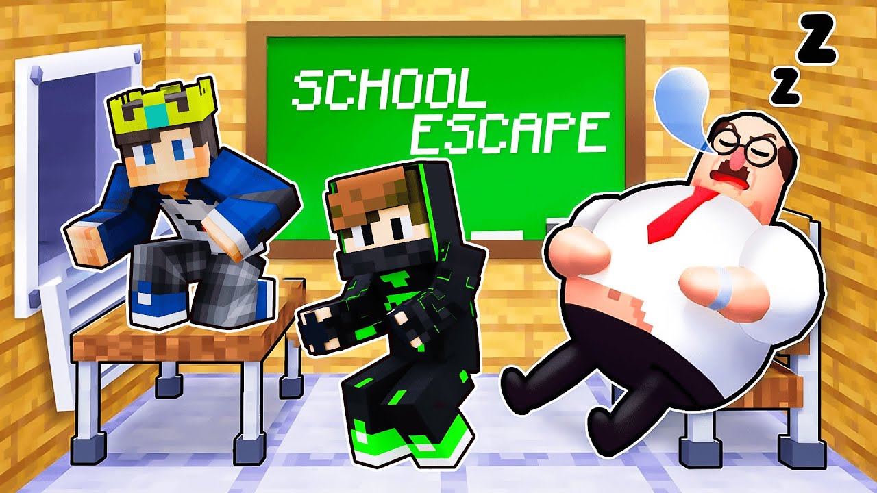 *EPIC* SCHOOL ESCAPE in Minecraft! - Minecraft videos