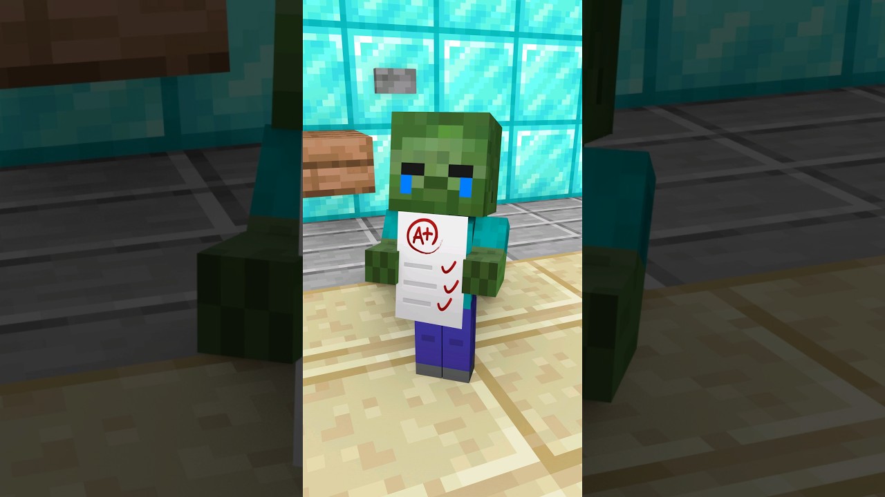 FAMILY ZOMBIE - Monster School Minecraft Animation - Minecraft videos