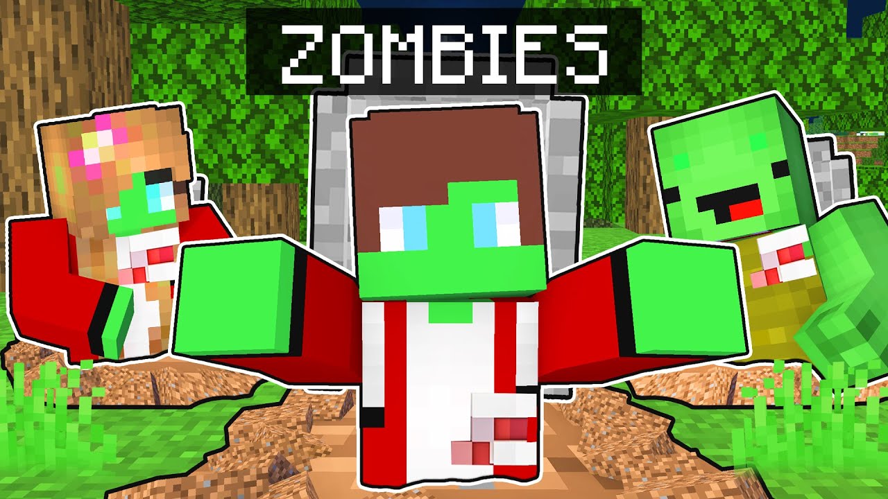How Maizen BECAME a ZOMBIE? - Funny Story in Minecraft (JJ and Mikey) - Minecraft videos