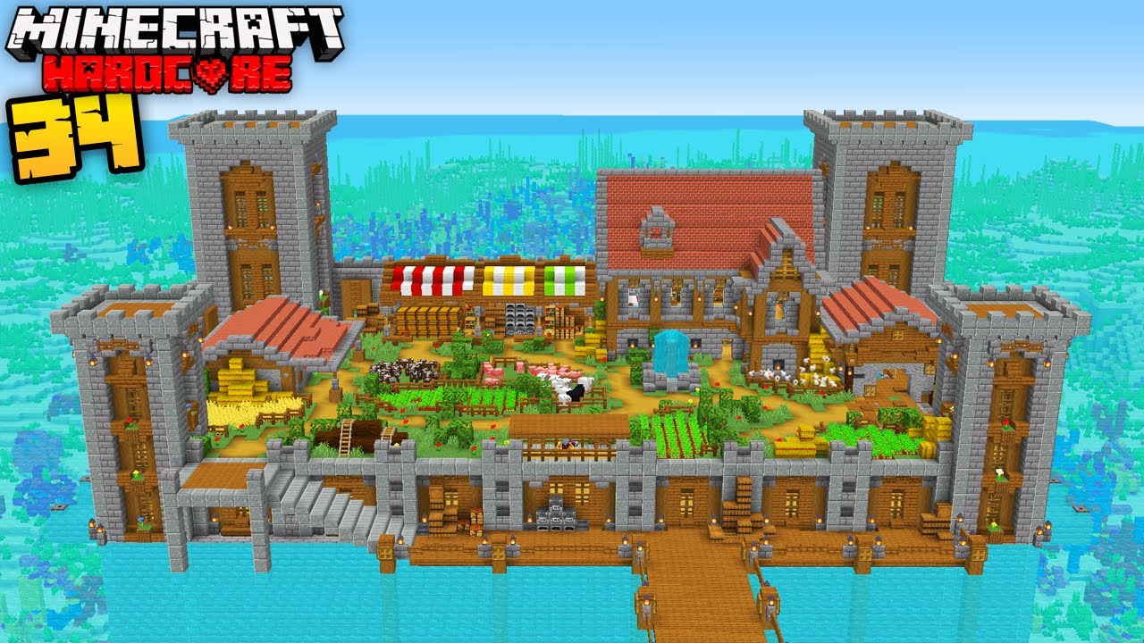 I Built the ULTIMATE OCEAN BASE in Minecraft Hardcore - Minecraft videos