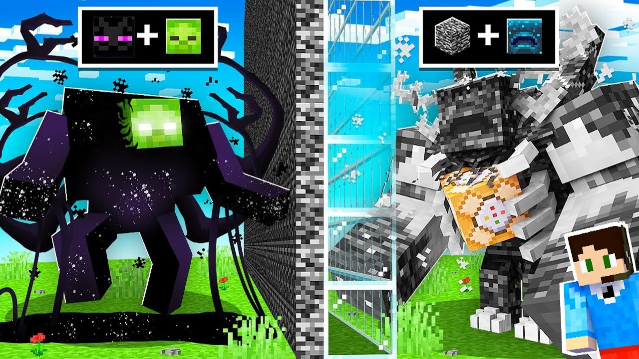 I Cheated in a BLOCK MASH-UP Dark Mob Battle Competition! - Minecraft ...