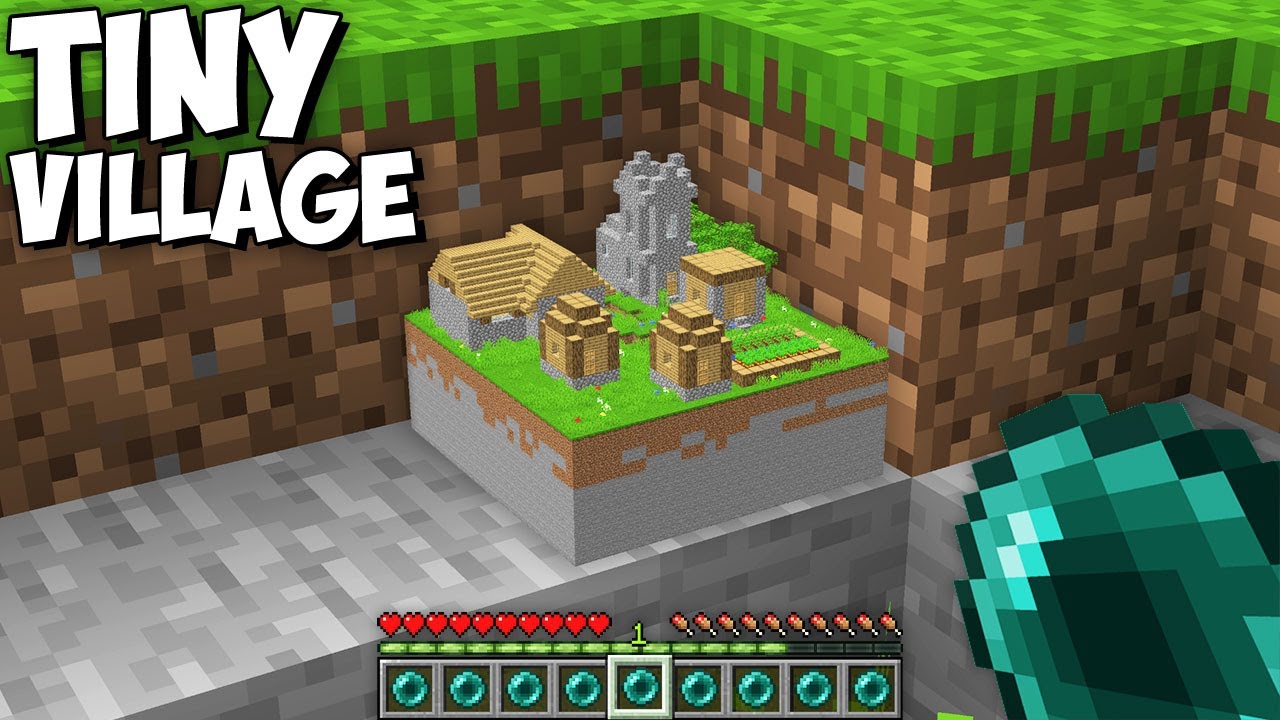 I found this TINY SMALL VILLAGE in My Minecraft World !!! Little New ...