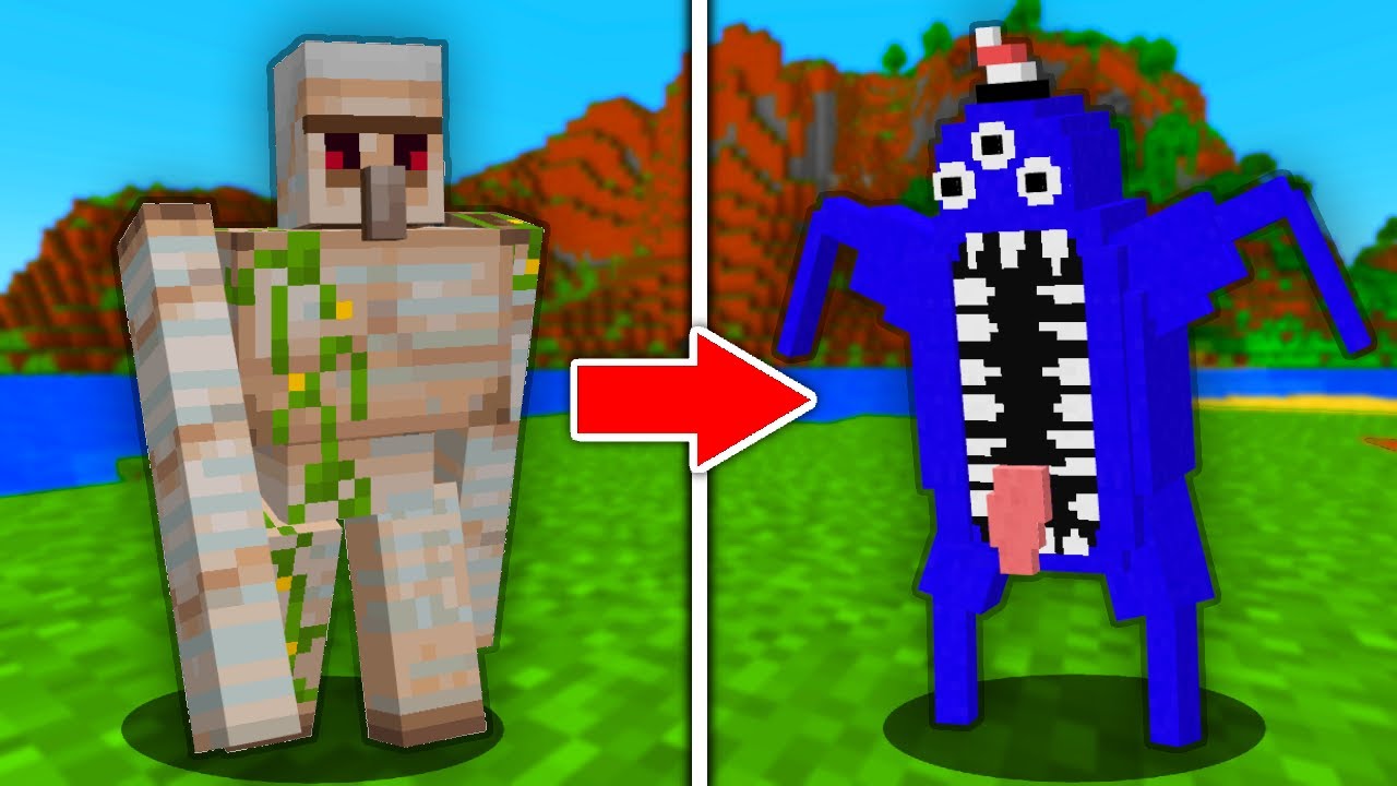 I remade every mob into Garten Of Banban 2 in Minecraft - Minecraft videos