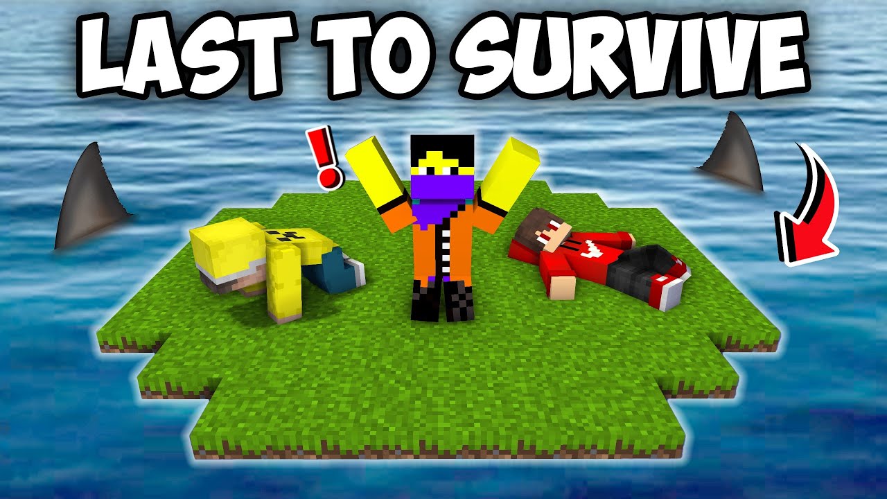 Last to Leave ISLAND Wins 1000$ (Minecraft) - Minecraft videos