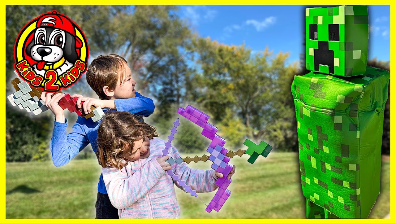 MINECRAFT IN REAL LIFE - CREEPER FARM RESCUE MISSION! - Minecraft videos