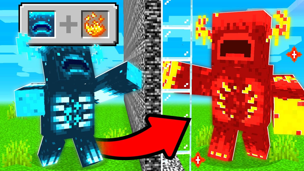 MOB BATTLE, But Anything I Mix Comes to Life! - Minecraft videos