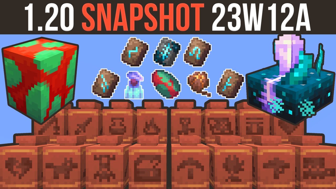 Minecraft 1.20 Snapshot 23W12A - Trail Ruins, Pitcher Plant ...