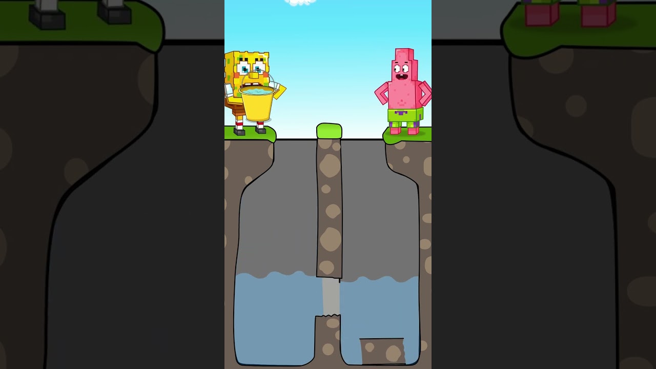 Minecraft Spongebob Works Hard And Bad Patrick - Funny Animation # ...