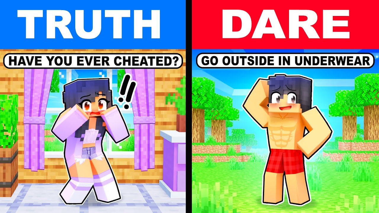 Minecraft but TRUTH or DARE... - Minecraft videos