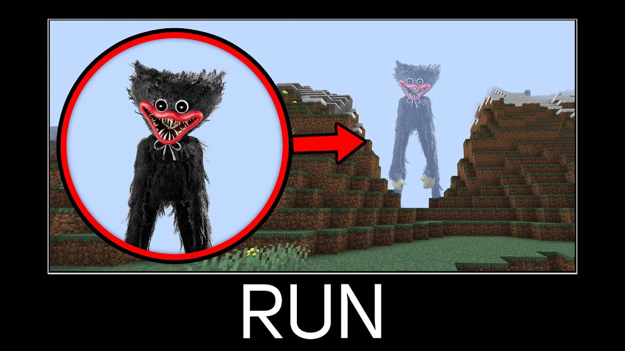 Minecraft wait what meme part 368 (Black Huggy Wuggy) - Minecraft videos