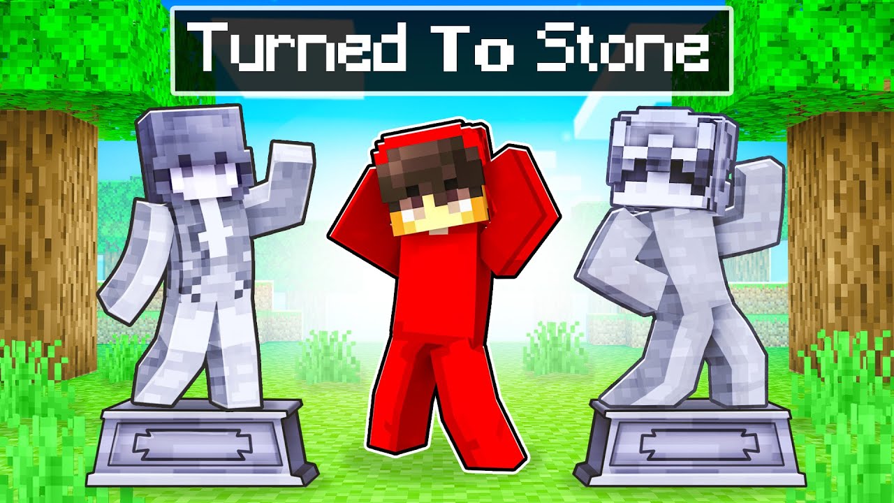 My Friends were TURNED TO STONE in Minecraft! - Minecraft videos