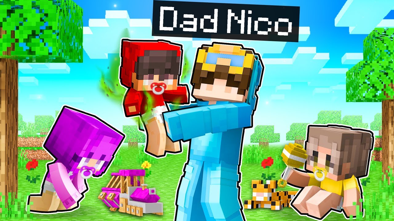 Nico Becomes A PARENT In Minecraft! - Minecraft videos