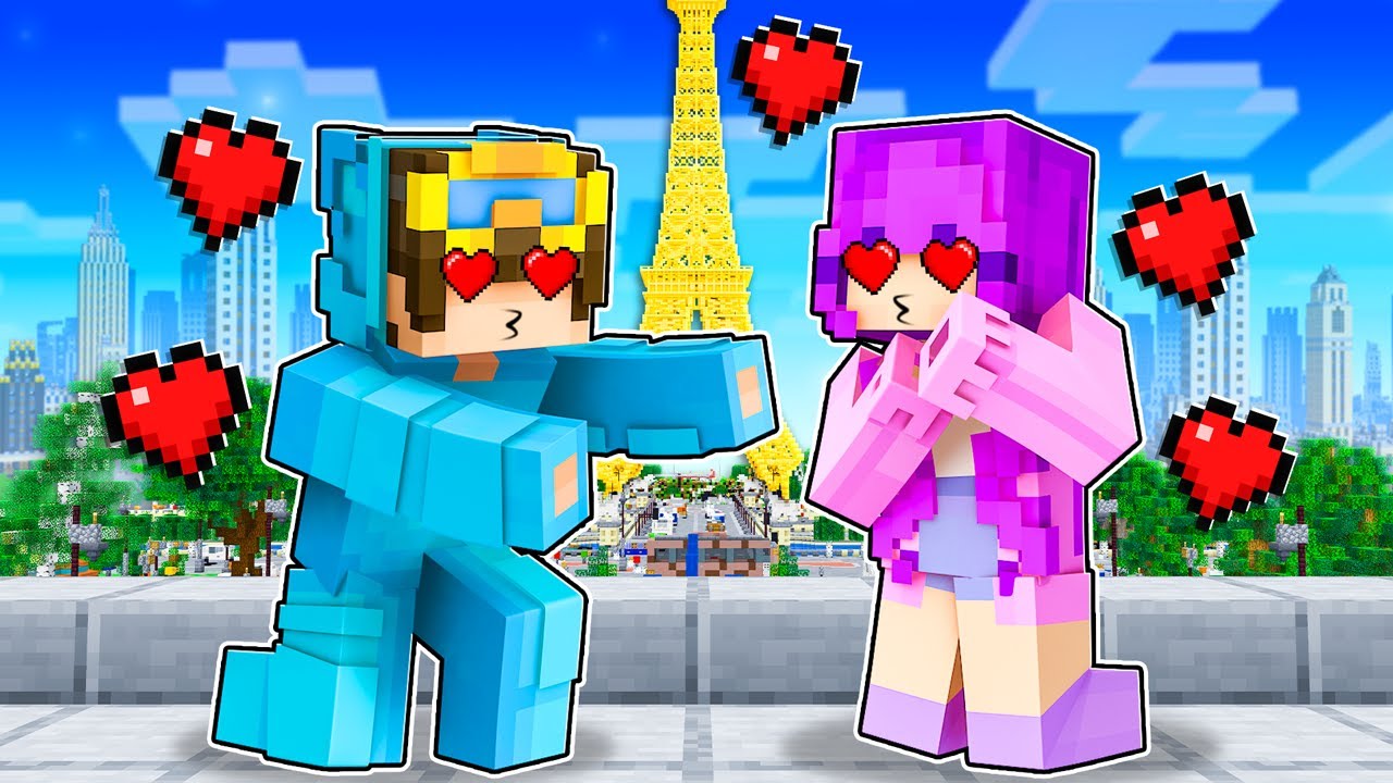 Nico Goes To A ROMANTIC CITY In Minecraft! - Minecraft videos