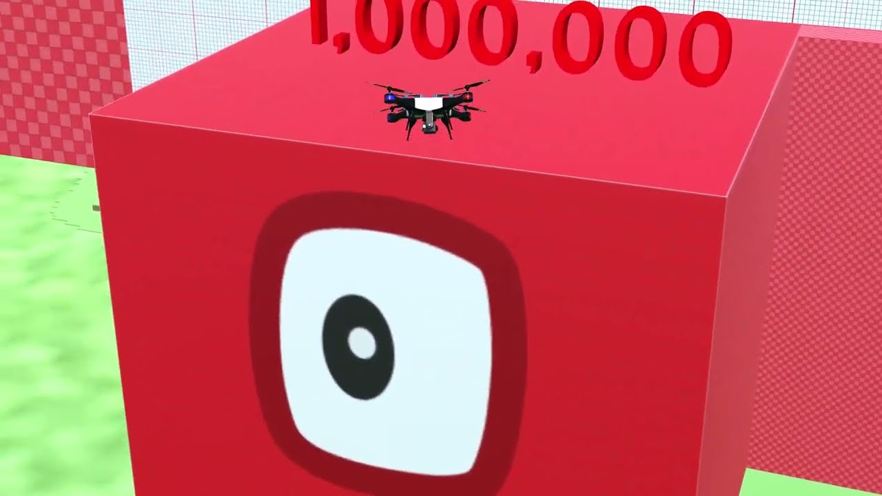 NumberBlocks FLYING to a MILLION on a police DRONE in MINECRAFT ...