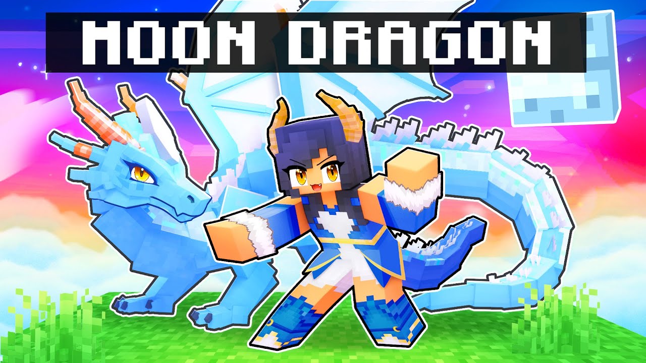 Playing as the MOON DRAGON in Minecraft! - Minecraft videos