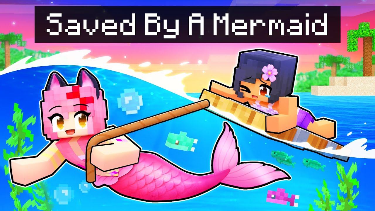 Saved by a MERMAID in Minecraft! - Minecraft videos