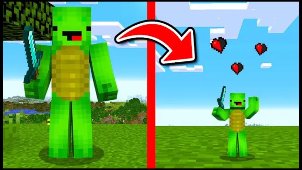 Take DAMAGE = GET FLAT in MINECRAFT - Minecraft videos