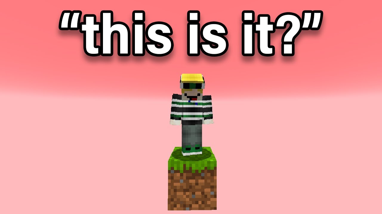 The Story of Minecraft One Block - Minecraft videos