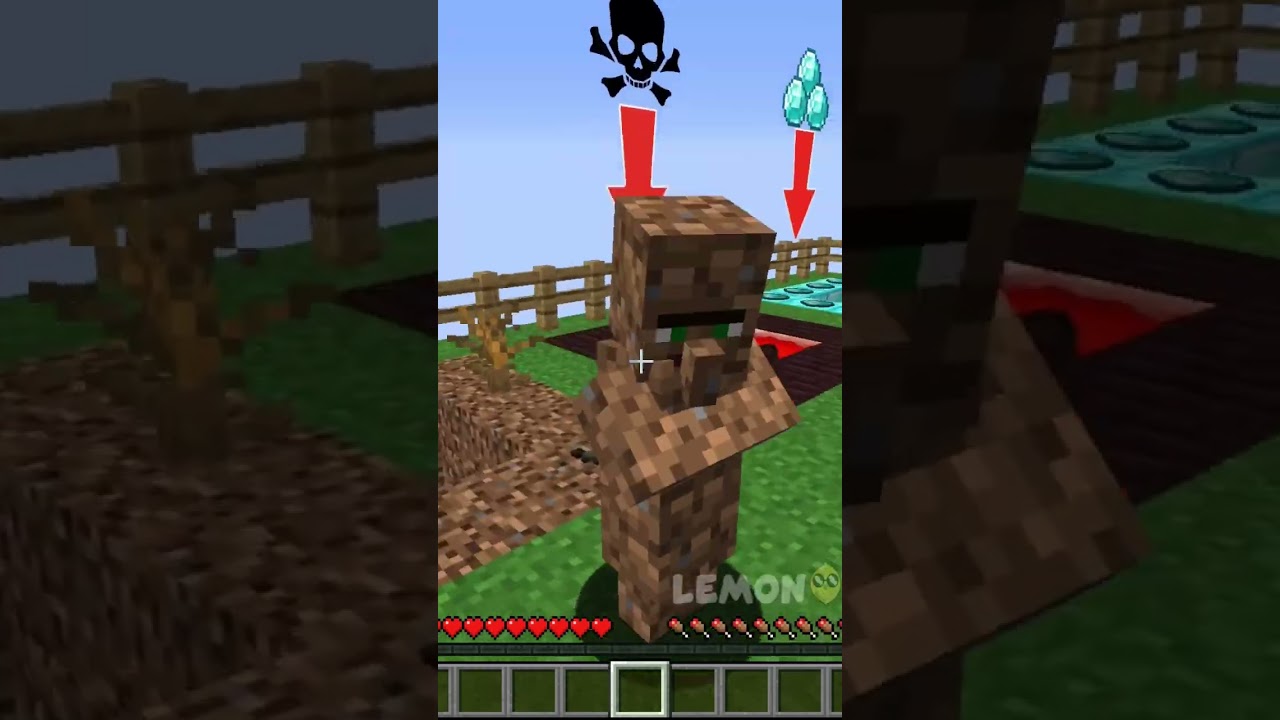 Villager chooses PIT ! #shorts #minecraft - Minecraft videos