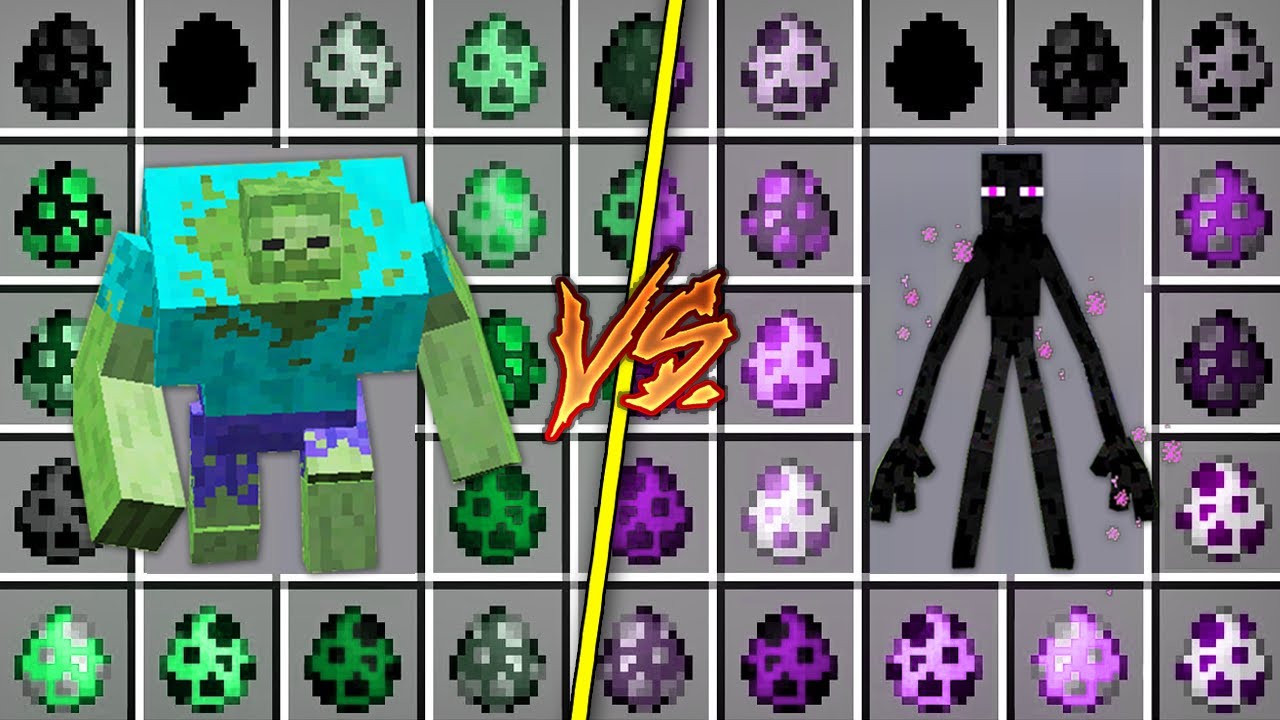 What if You Spawn ALL ZOMBIE MUTANT EGGS vs ENDERMAN MUTANT EGGS Minecraft Different Army Battle ...