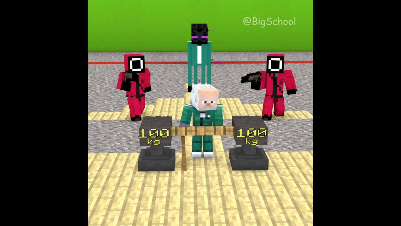When Enderman Helps Old Man Win The Squid Game | Monster School ...