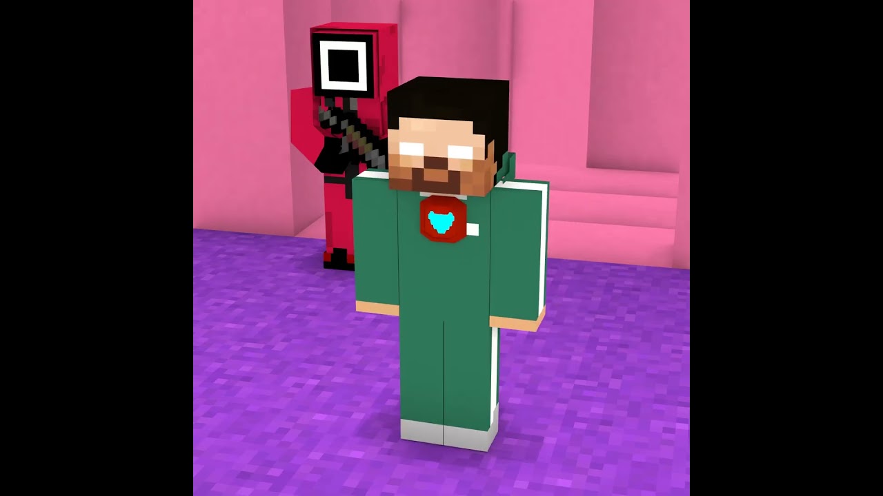 When Herobrine Become Iron Man Plays Squid Game Glass Bridge | Monster ...