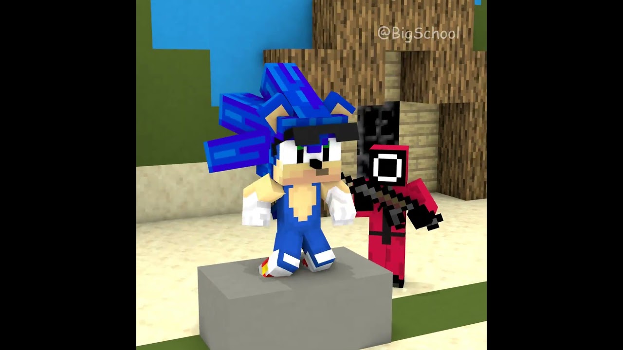 When Steve Becomes Sonic Plays Squid Game Archery | Monster School ...