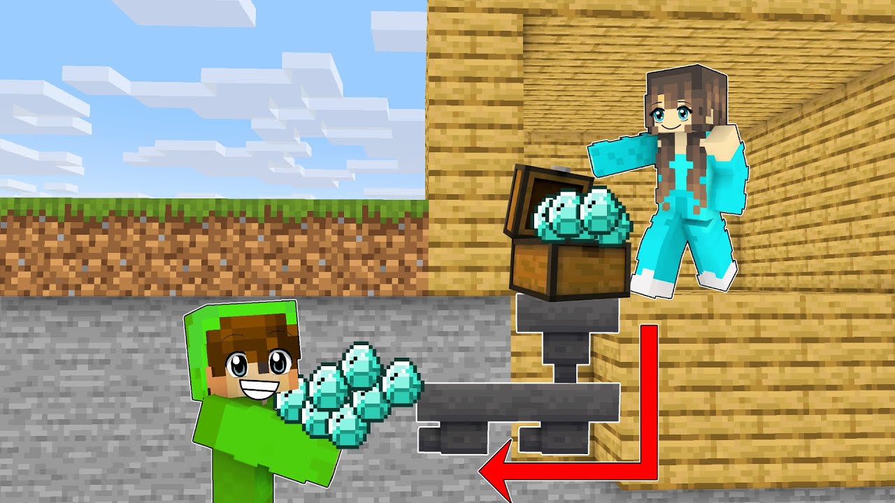 7 Ways to Steal Diamonds in Minecraft! - Minecraft videos