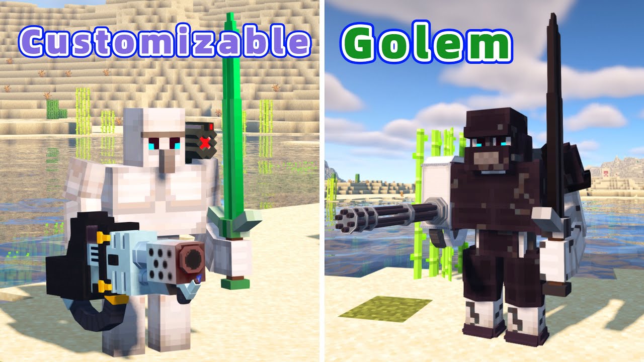 8 Amazing Minecraft Mods (Customizable Golem) For 1.19.4, 1.19.2 and ...