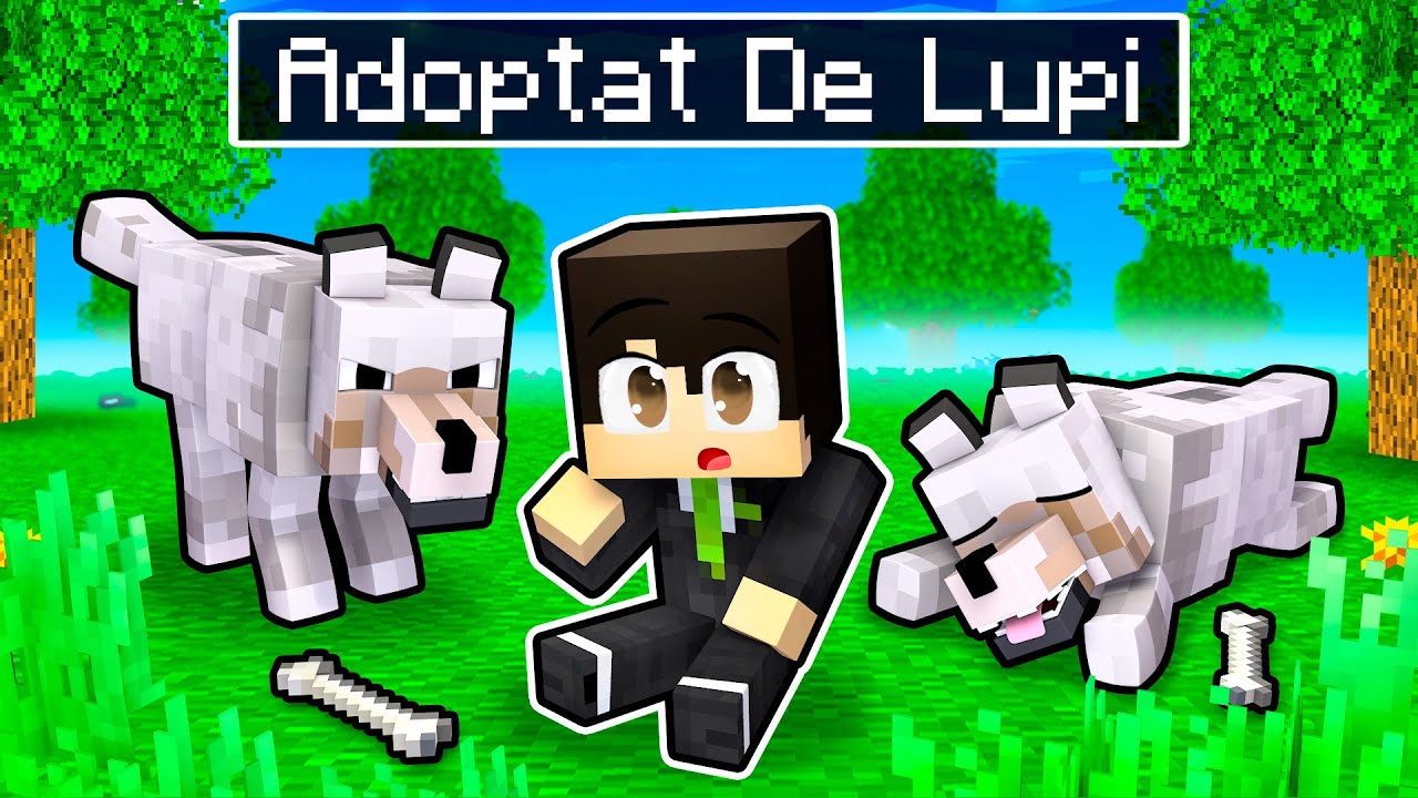 Adoptat de *LUPI* in Minecraft! - Minecraft videos