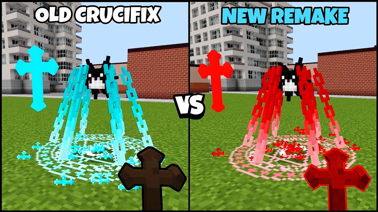 DEVIL CRUCIFIX - OLD vs REMAKE #1 | DOORS: Hotel+ Addon in Minecraft PE ...
