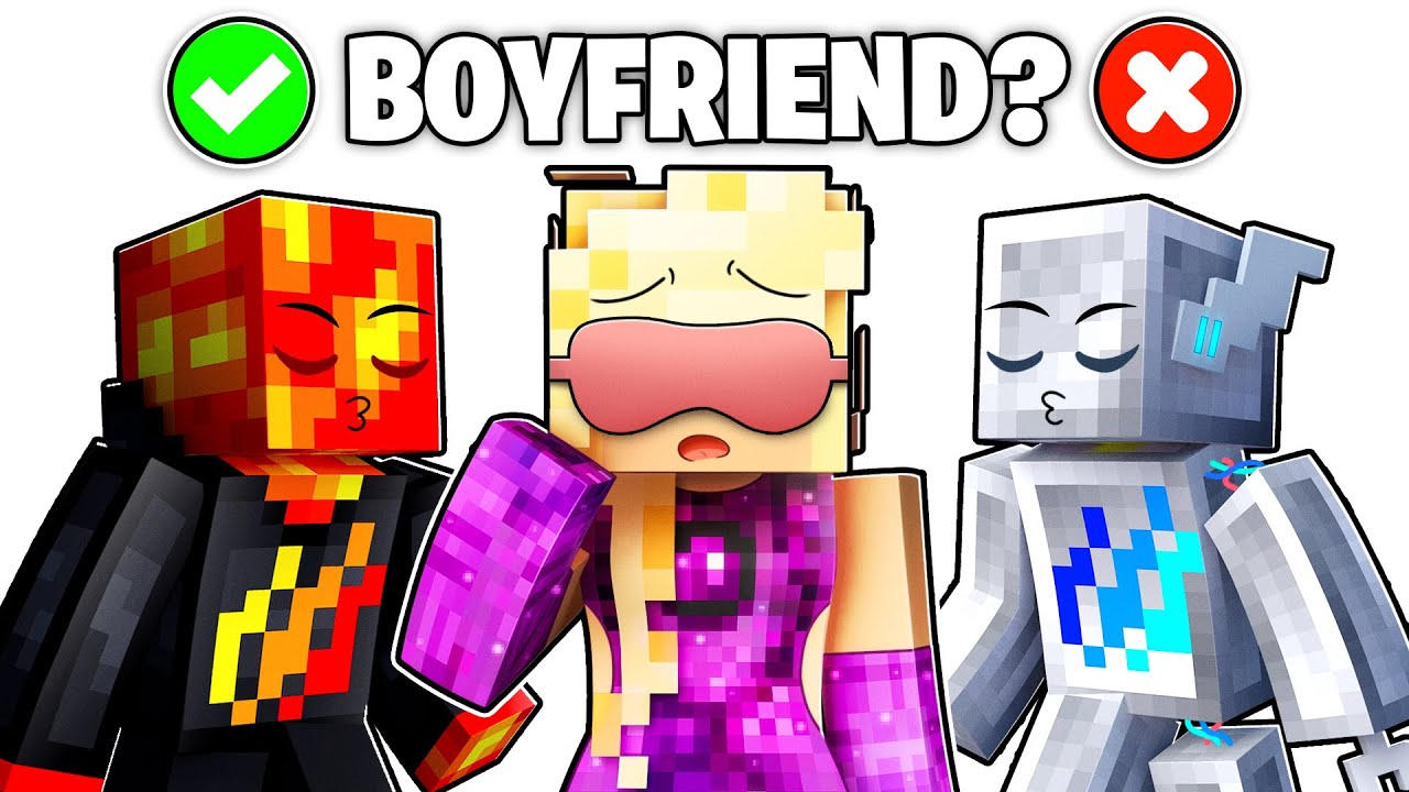 Guess the AI Boyfriend in Minecraft! - Minecraft videos
