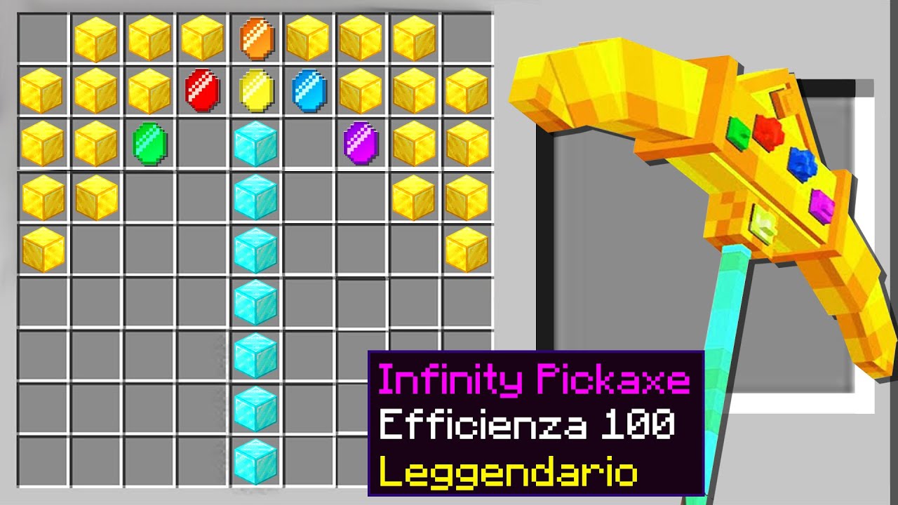 HO CRAFTATO IL PICCONE MIGLIORE DI MINECRAFT - ITA - Minecraft videos