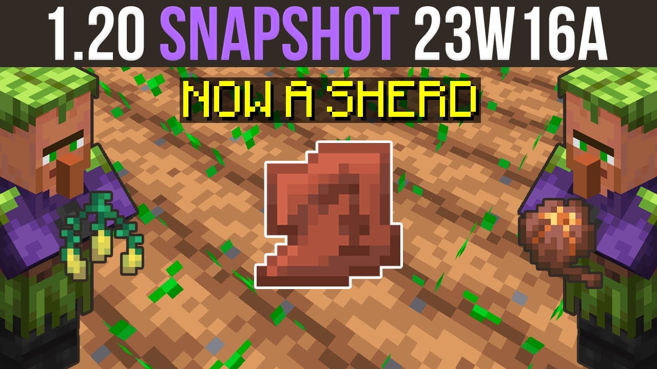 Minecraft 1.20 Snapshot 23W16A - Sherds & New Trail Structures ...