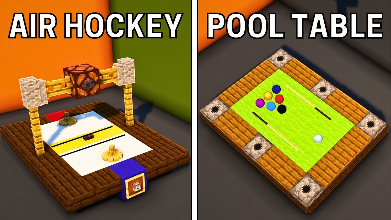Minecraft: 4 Table Games Build Hacks and Ideas! - Minecraft videos