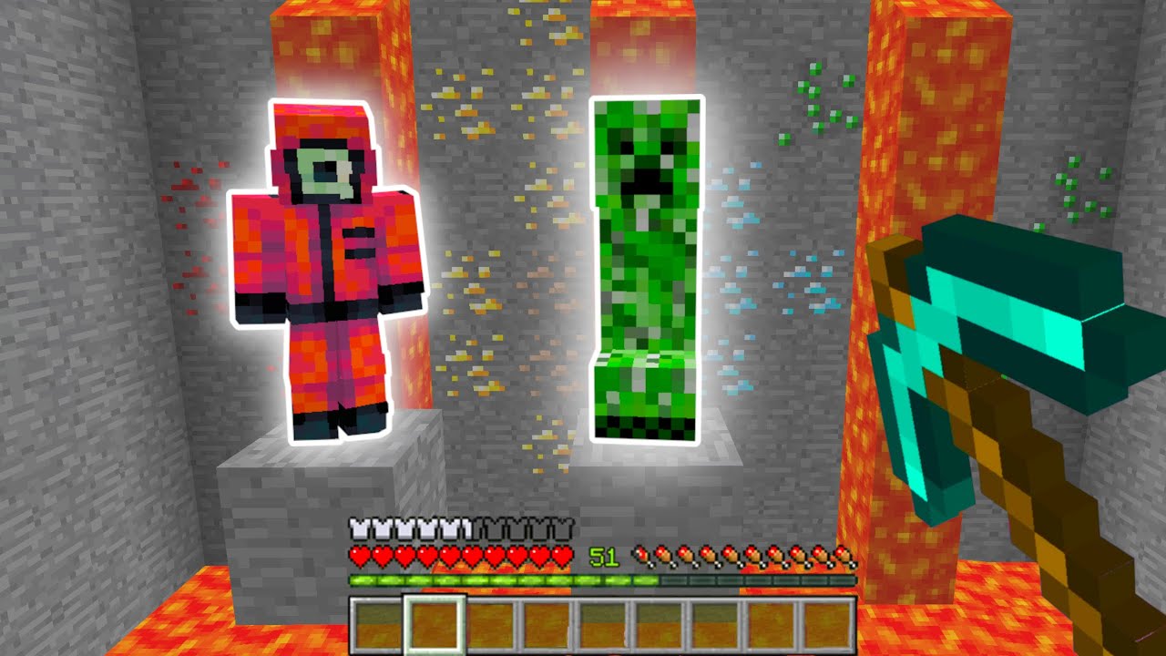 Minecraft: Squid Game OR Creeper??? #shorts - Minecraft videos