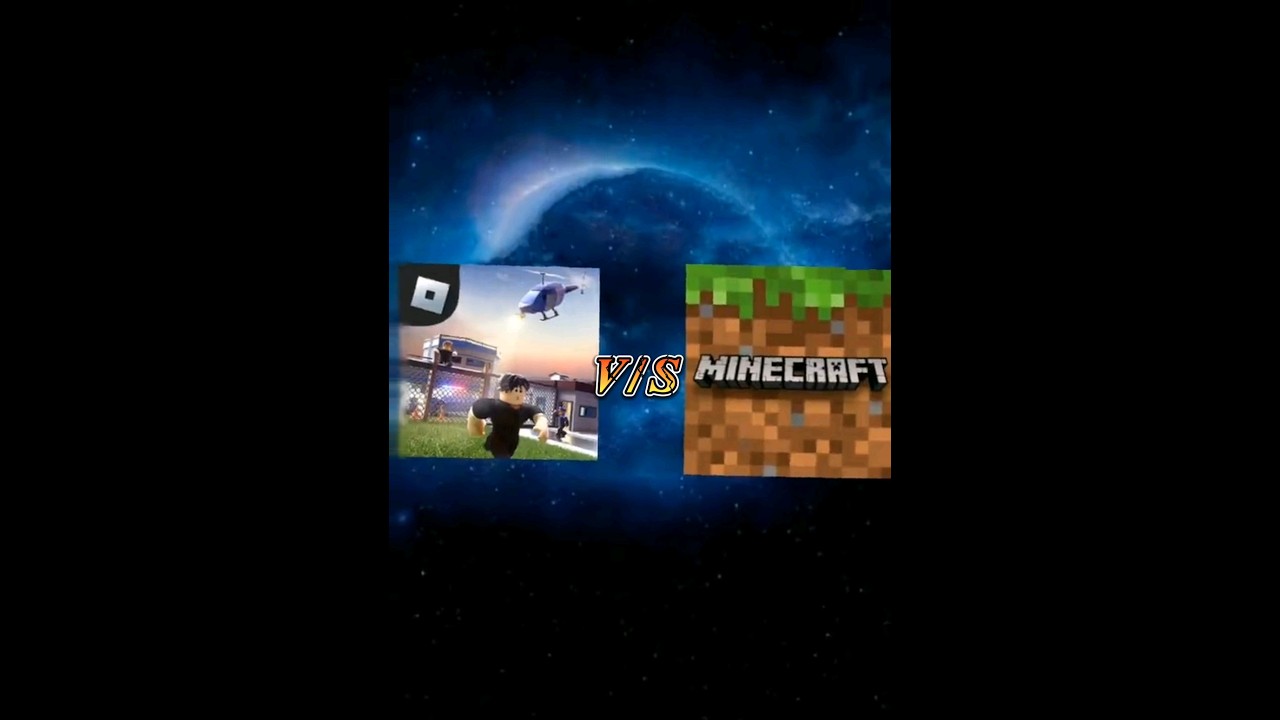 Minecraft Vs Roblox#minecraft#shortvedio - Minecraft videos